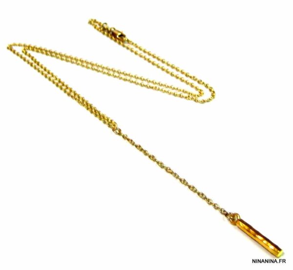 Collier Lasso Argent 925 massif Plaqué Or - Ninanina
